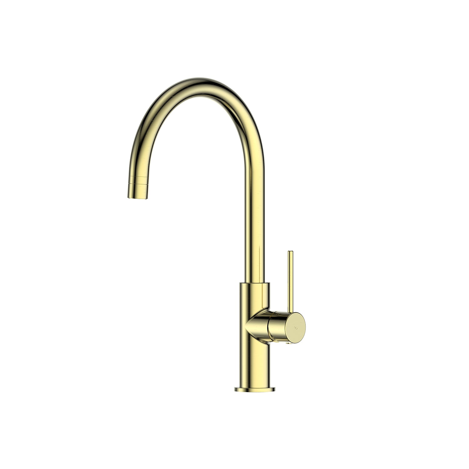 Greens Maci Gooseneck Sink Mixer Brushed Brass - BSD