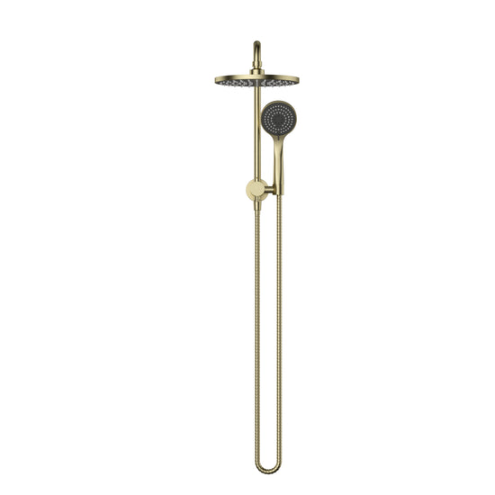 Modern National Bondi Half Rail Twin Multifunction Shower Brushed Gold ...