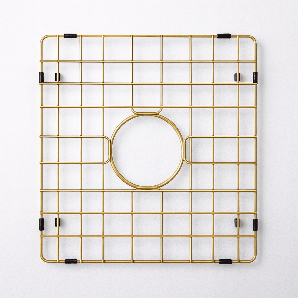 Butler Sink Protector to Suit Ovia Double Bowl 835 Brushed Gold PVD - BSD