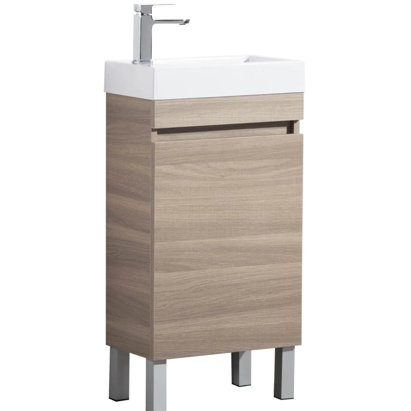 Evie PVC 450 Oak Mini Free Standing Vanity - BSD