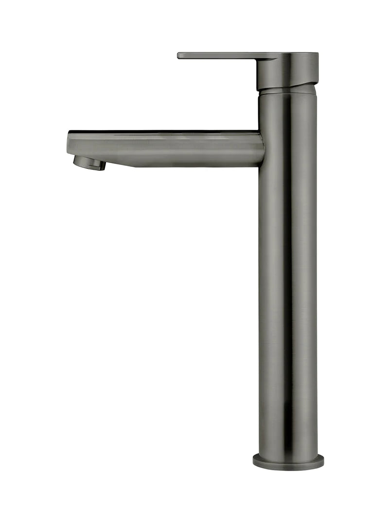 Meir Round Paddle Tall Basin Mixer Shadow - BSD