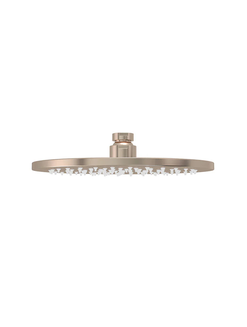 Meir Round Shower Rose 200mm Champagne - BSD