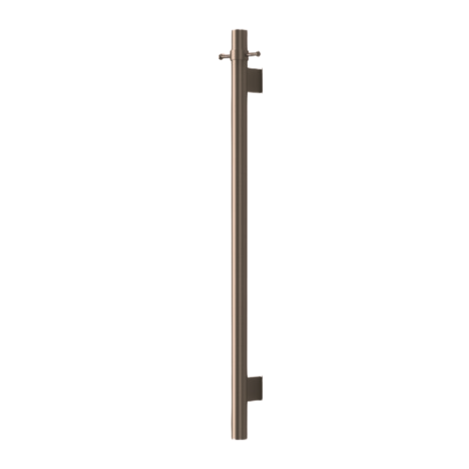 Star Mini Vertical Heated Towel Rail Antique Brass - BSD