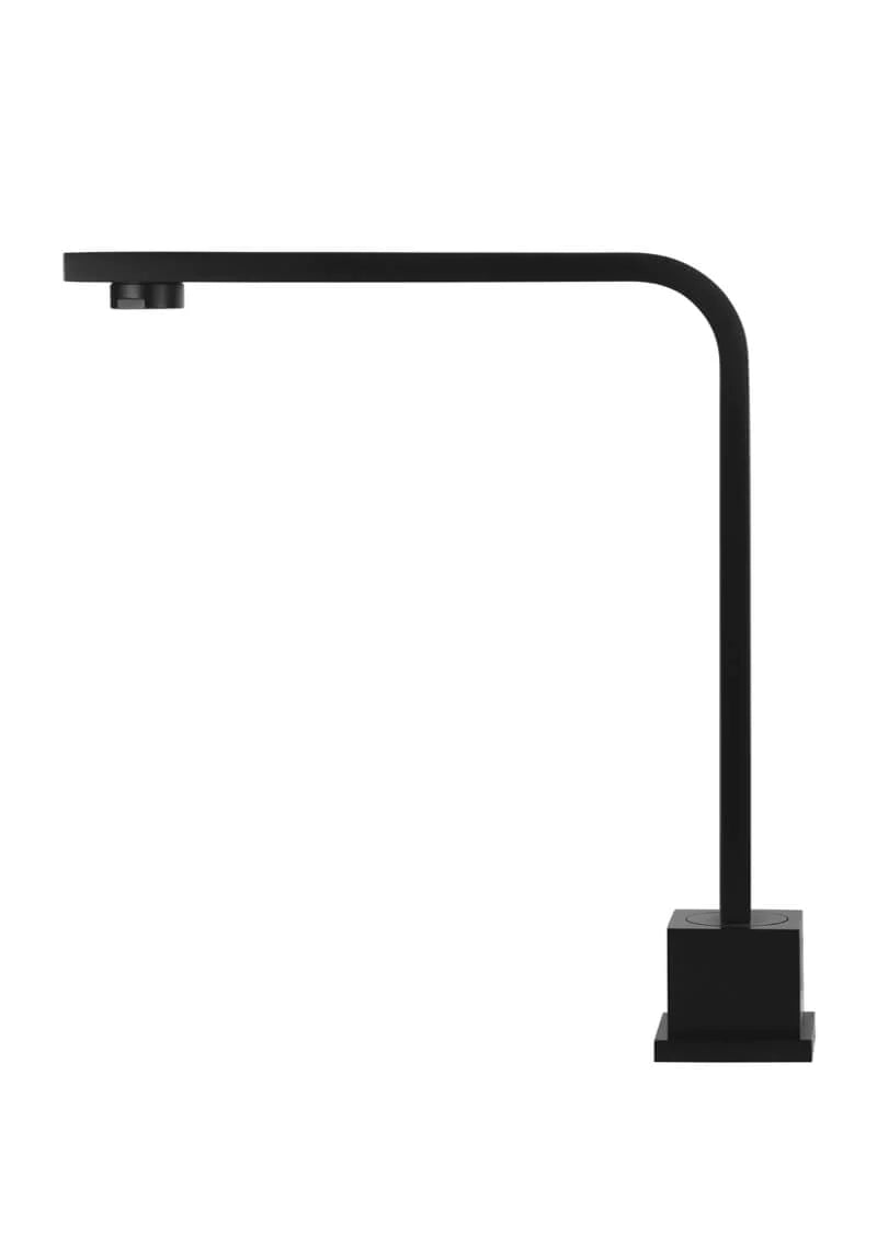 Meir Square High Rise Swivel Hob Spout Matte Black