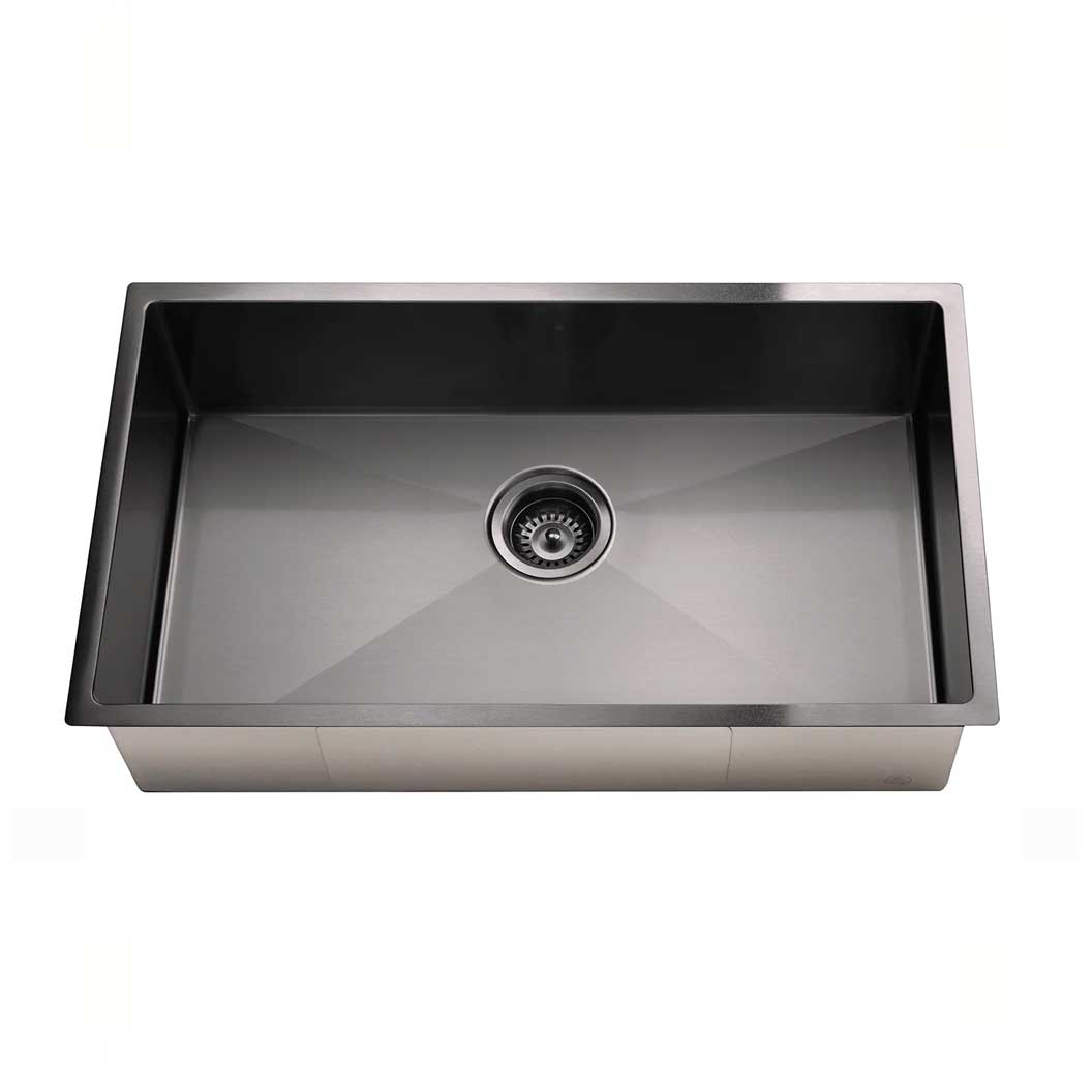 Meir Lavello Kitchen Sink - Single Bowl 760 x 440 - Brushed Gunmetal - BSD