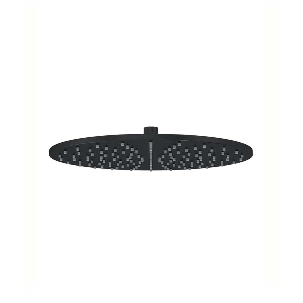 Meir Round Shower Rose 300mm Matte Black