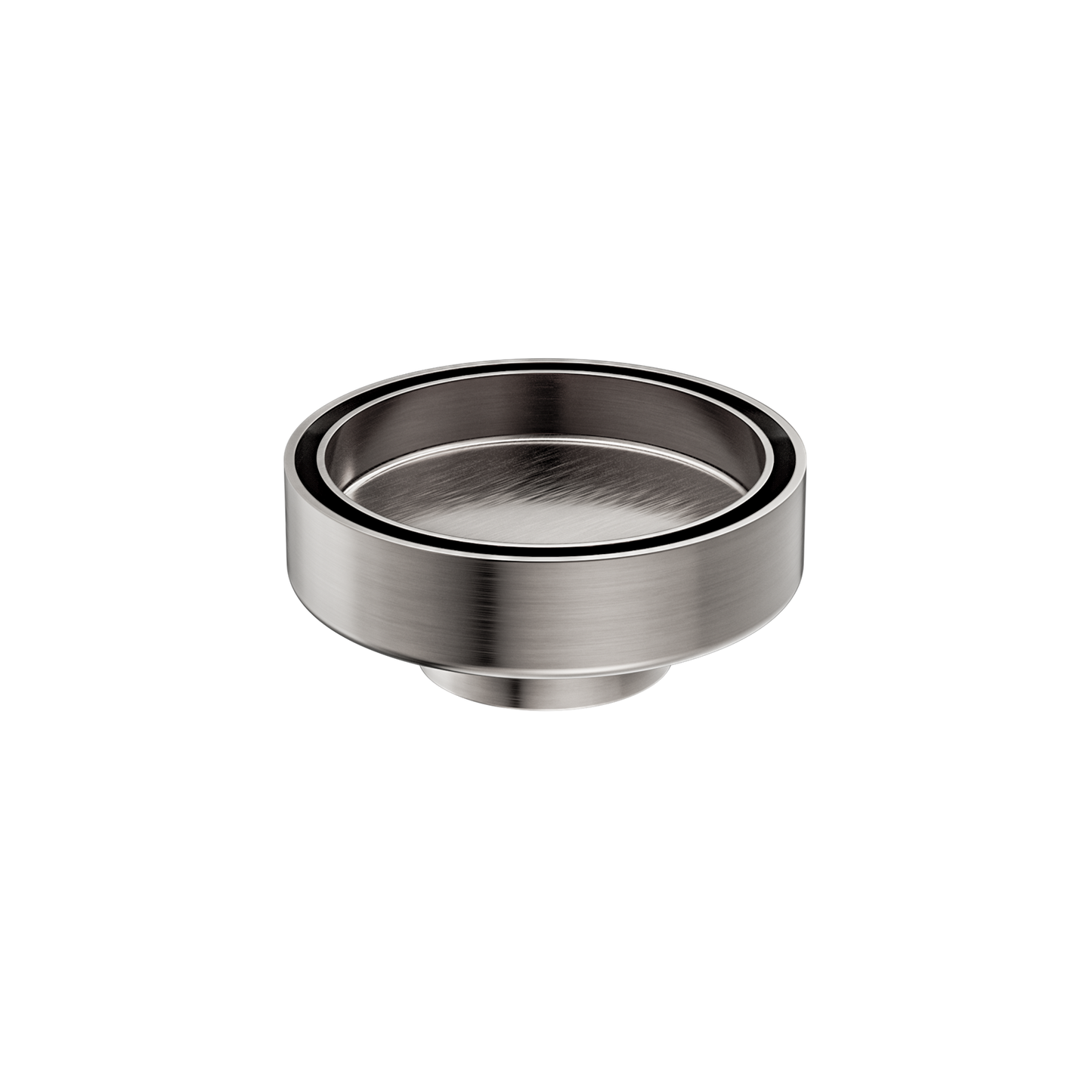 Nero 100mm Round Floor Waste 50mm Outlet Brushed Nickel