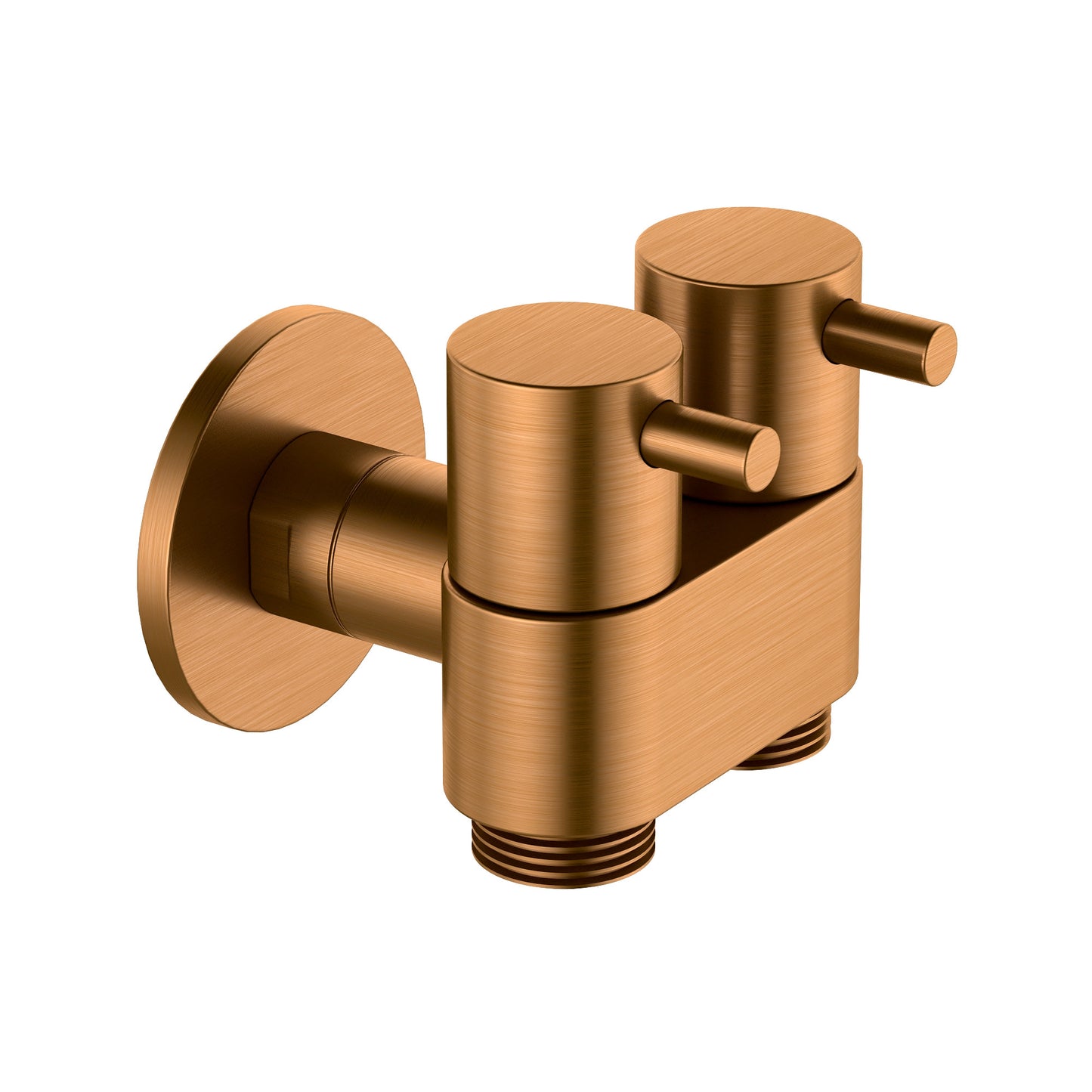 Ovia Dual Control Mini Cistern Tap Brushed Copper