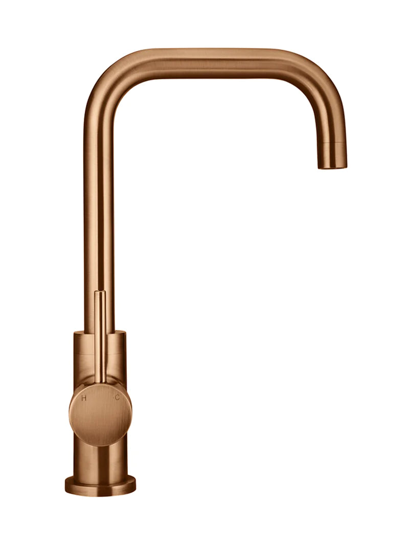 Meir Round Kitchen Mixer Tap, Lustre Bronze - BSD