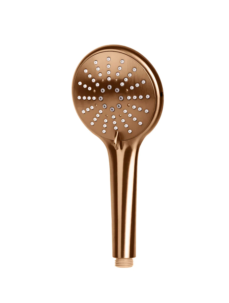 Meir Round Hand Shower Three Function, Lustre Bronze