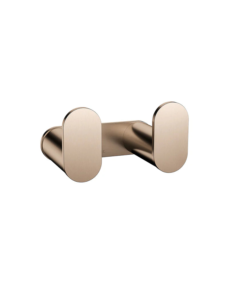 Meir Curvaé Double Robe Hook Champagne