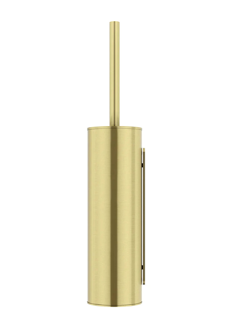 Meir Round Toilet Brush & Holder - Brushed Brass/Gold - BSD