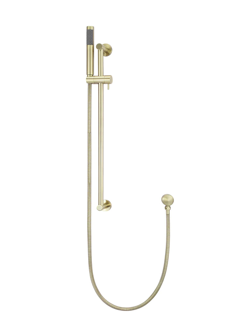 Meir Round Shower on Rail Tiger Bronze Gold - BSD