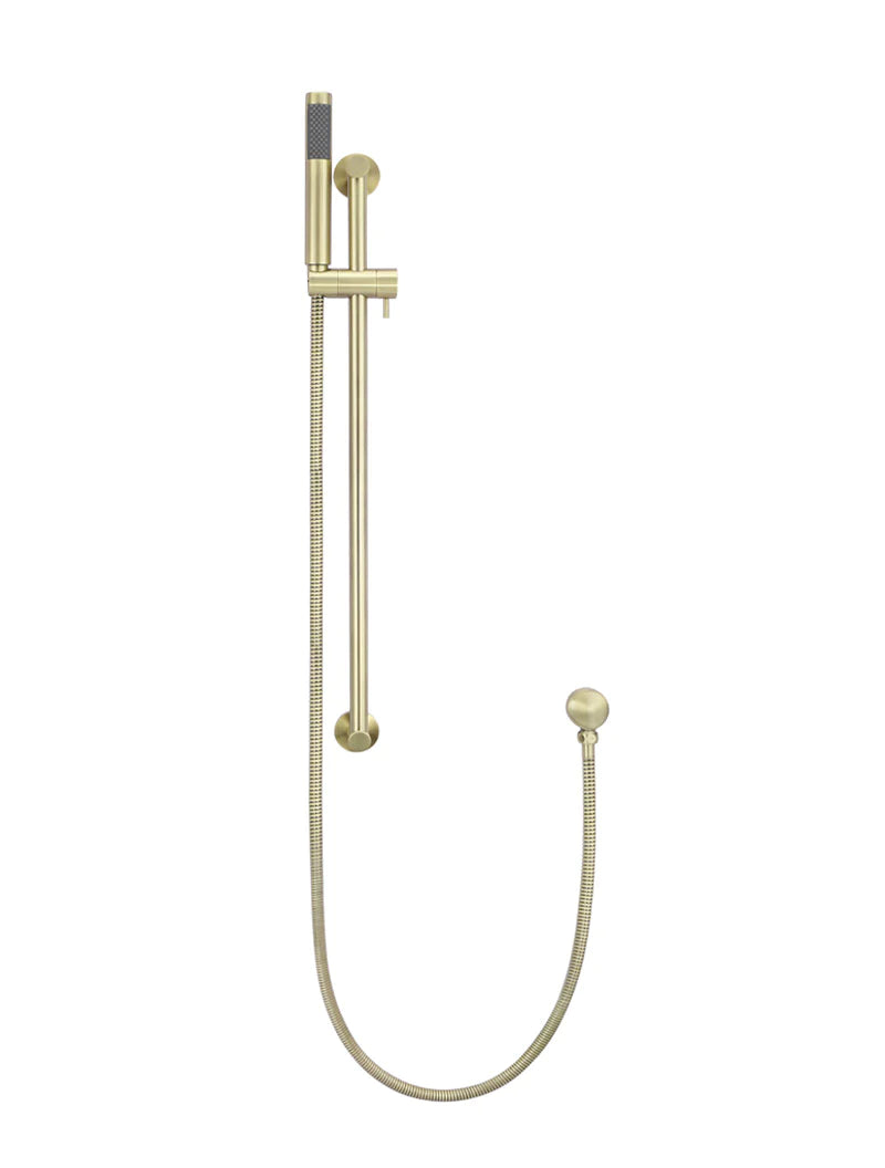 Meir Round Shower on Rail Tiger Bronze Gold - BSD