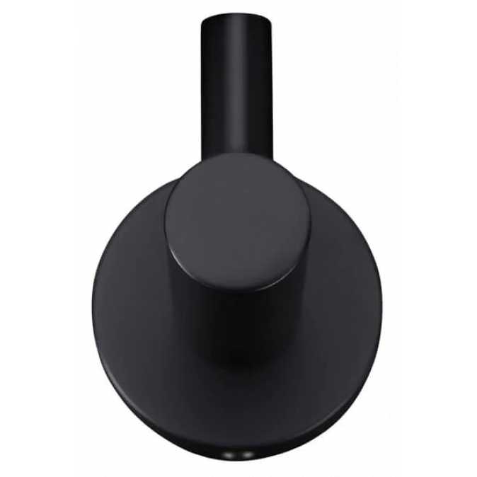 Meir Round Robe Hook -Matte Black - BSD