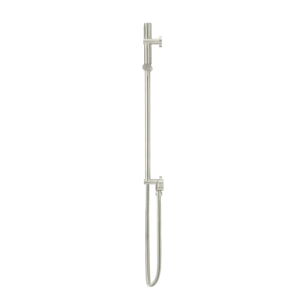 Meir Round Shower on Rail - PVD Brushed Nickel - BSD