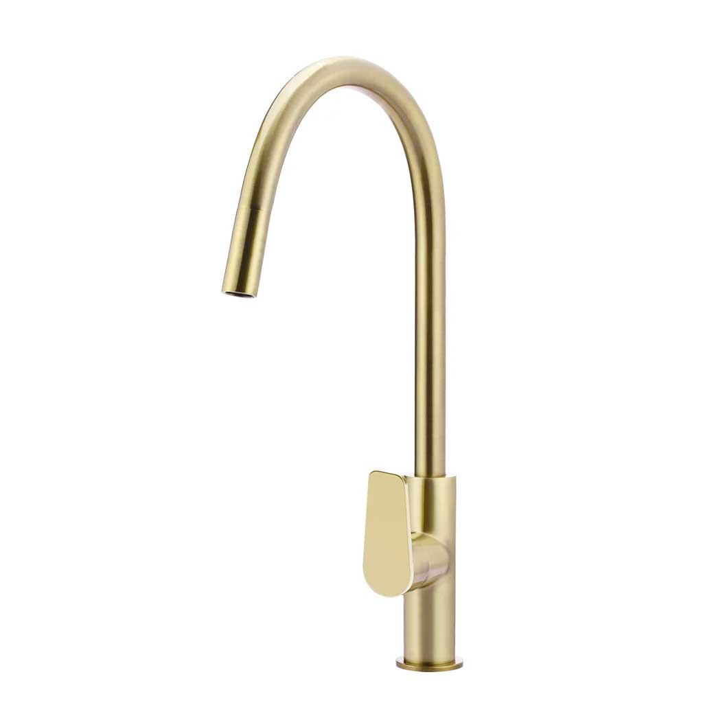Meir Round Paddle Piccola Pull Out Kitchen Mixer Tap Tiger Bronze - BSD