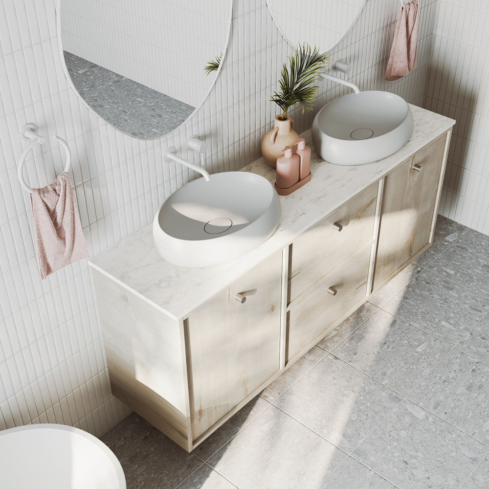 RAK Cloud Above Counter Basin Matte White - BSD