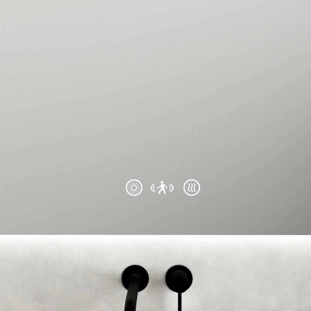 Luna LED Arch Mirror 600 x 900mm - with Adjustable LED Lighting - BSD