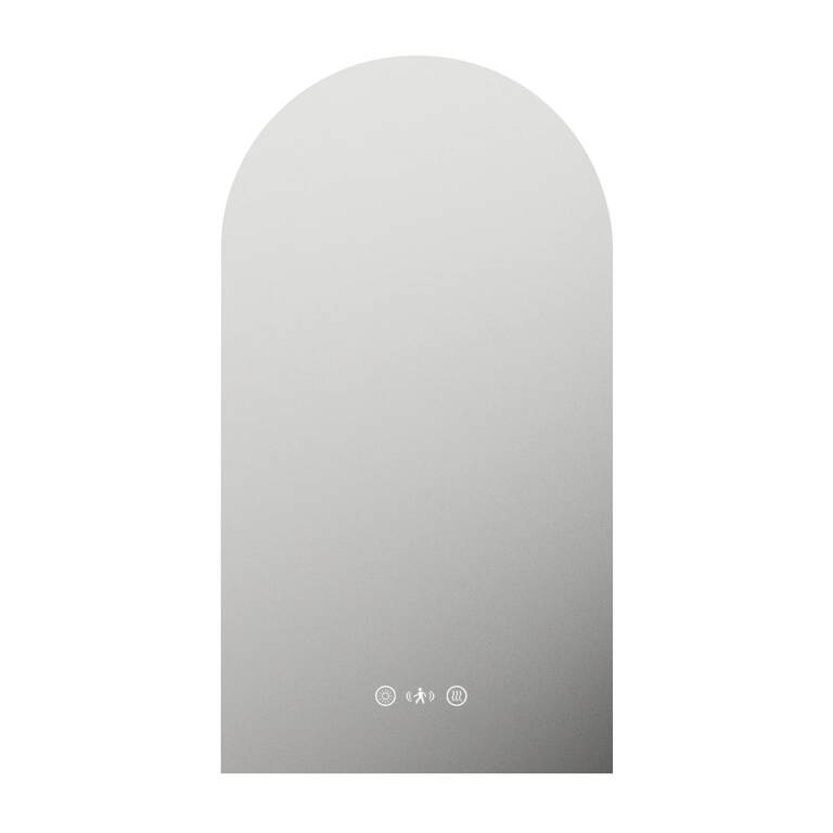 Luna LED Arch Mirror 600 x 900mm - with Adjustable LED Lighting - BSD